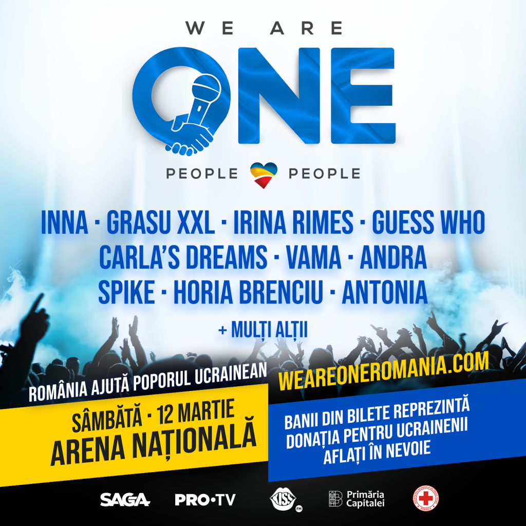 WE ARE ONE, cel mai mare concert caritabil din România. Biletele ...
