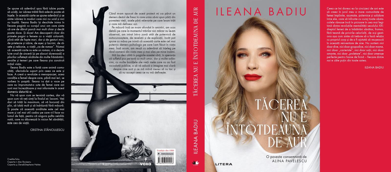Ileana Badiu lansează cartea biografică „Tăcerea nu e întotdeauna de ...