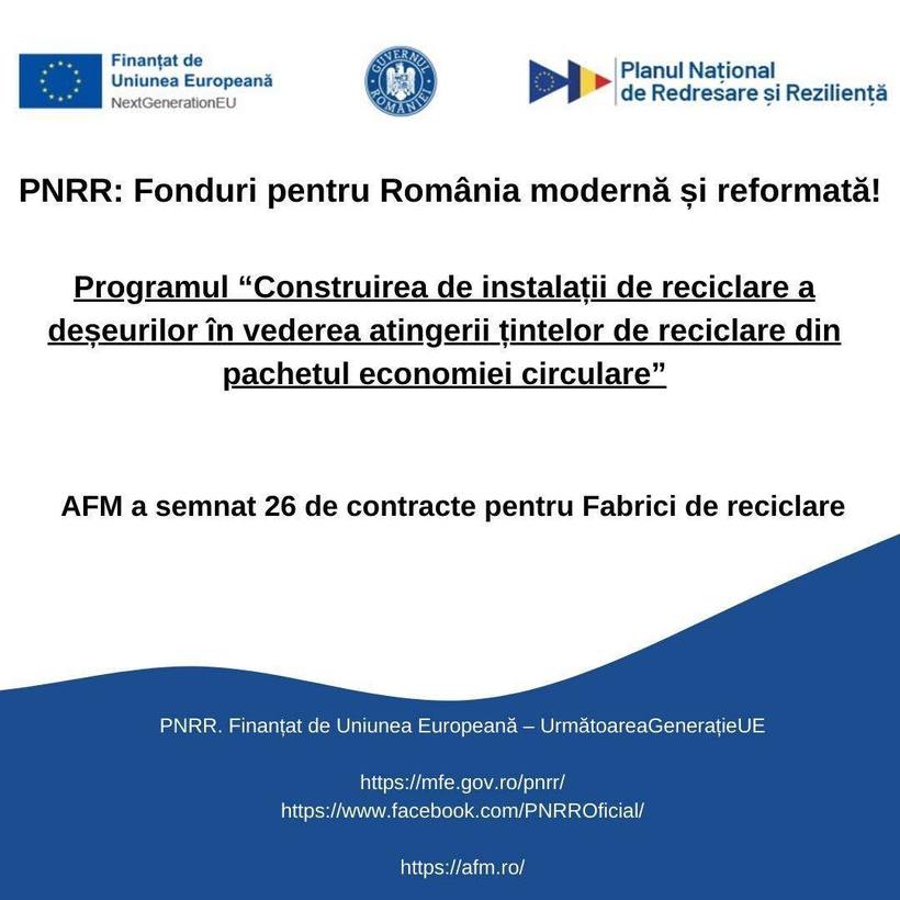 AFM a semnat 26 de contracte pentru construirea de instalații de ...