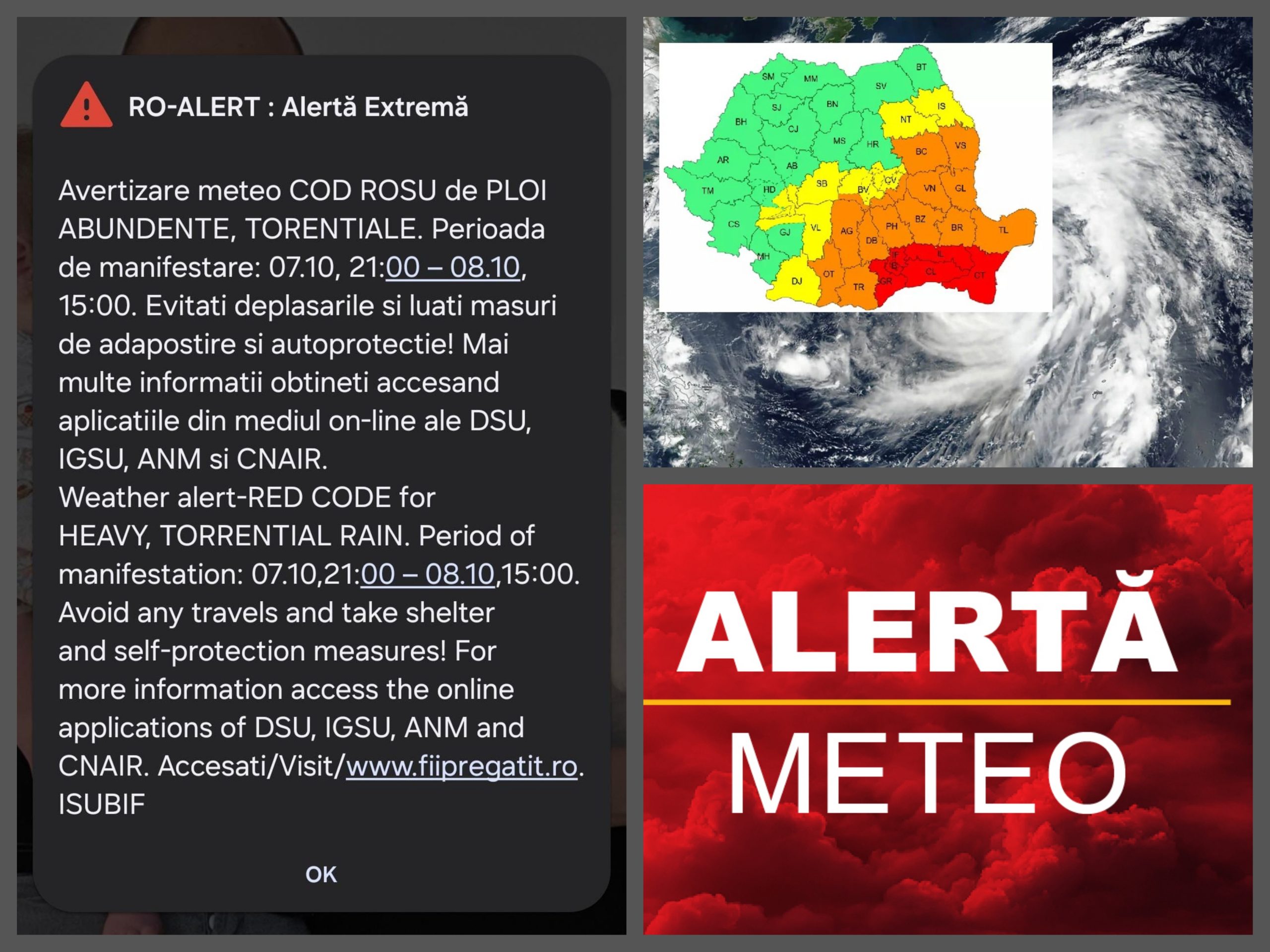 Meteo 8 octombrie. Ciclonul Barbara continuă să facă ravagii în România