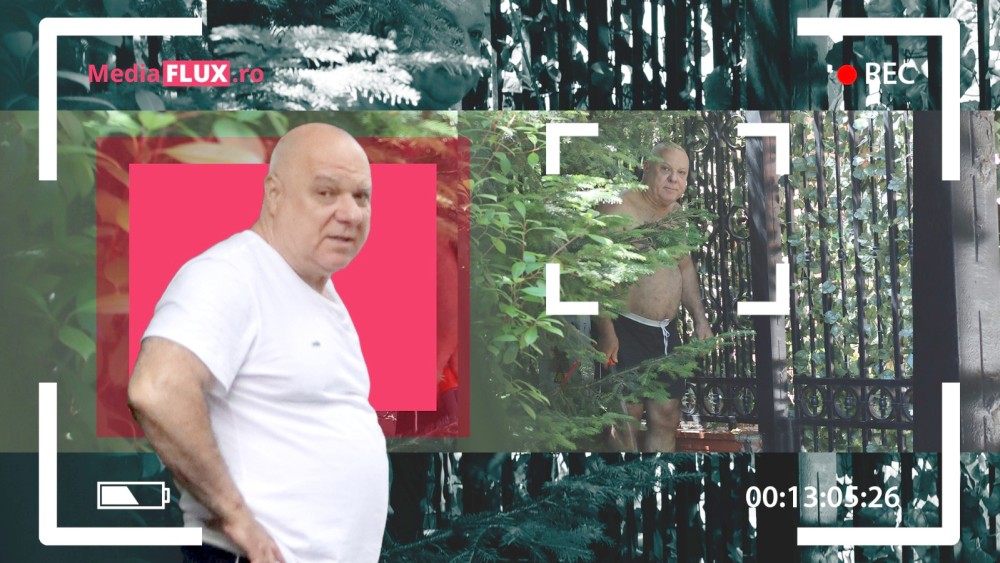 Fostul senator Marius Marinescu Bideu, reclamagiu înarmat cu furtun