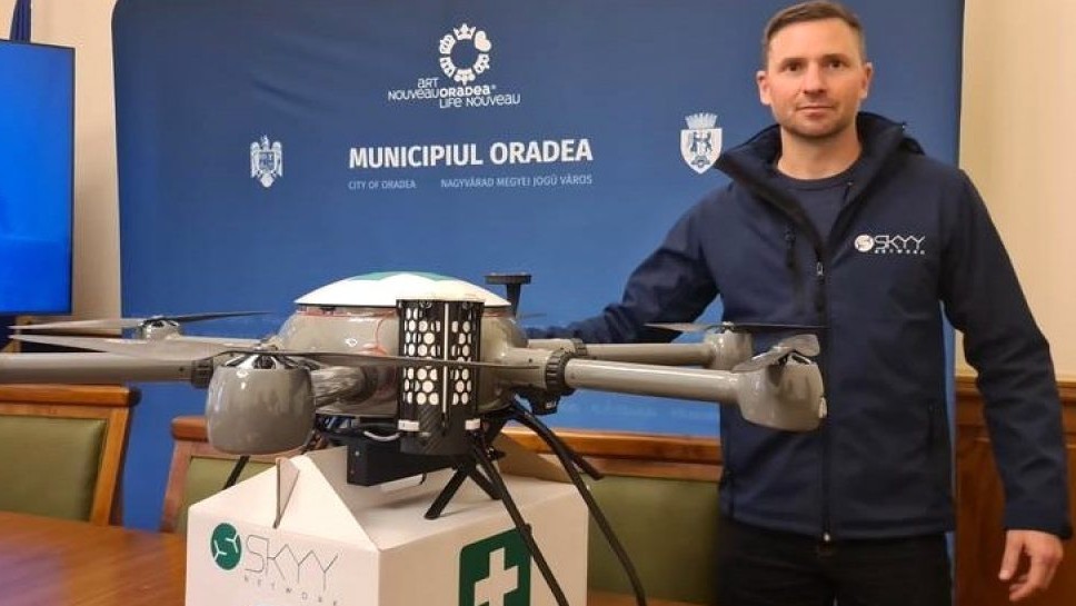 Unic în România: Probe biologice transportate cu drone