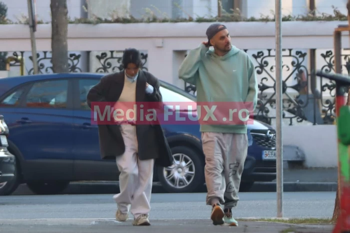 EXCLUSIV PAPARAZZI Inna și Deliric, la pas prin București. Morocănoși ...