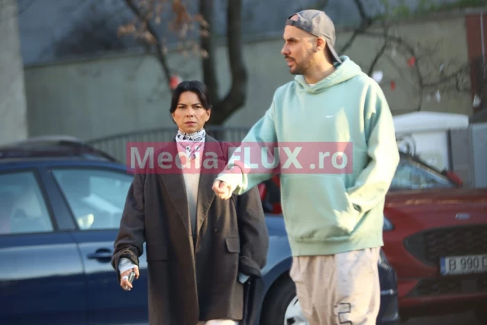 EXCLUSIV PAPARAZZI Inna și Deliric, la pas prin București. Morocănoși ...